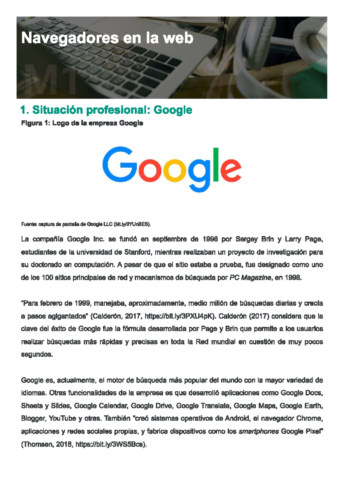 Navegadores de la Web: Estudio de Caso sobre Google y su Funcionamiento ...