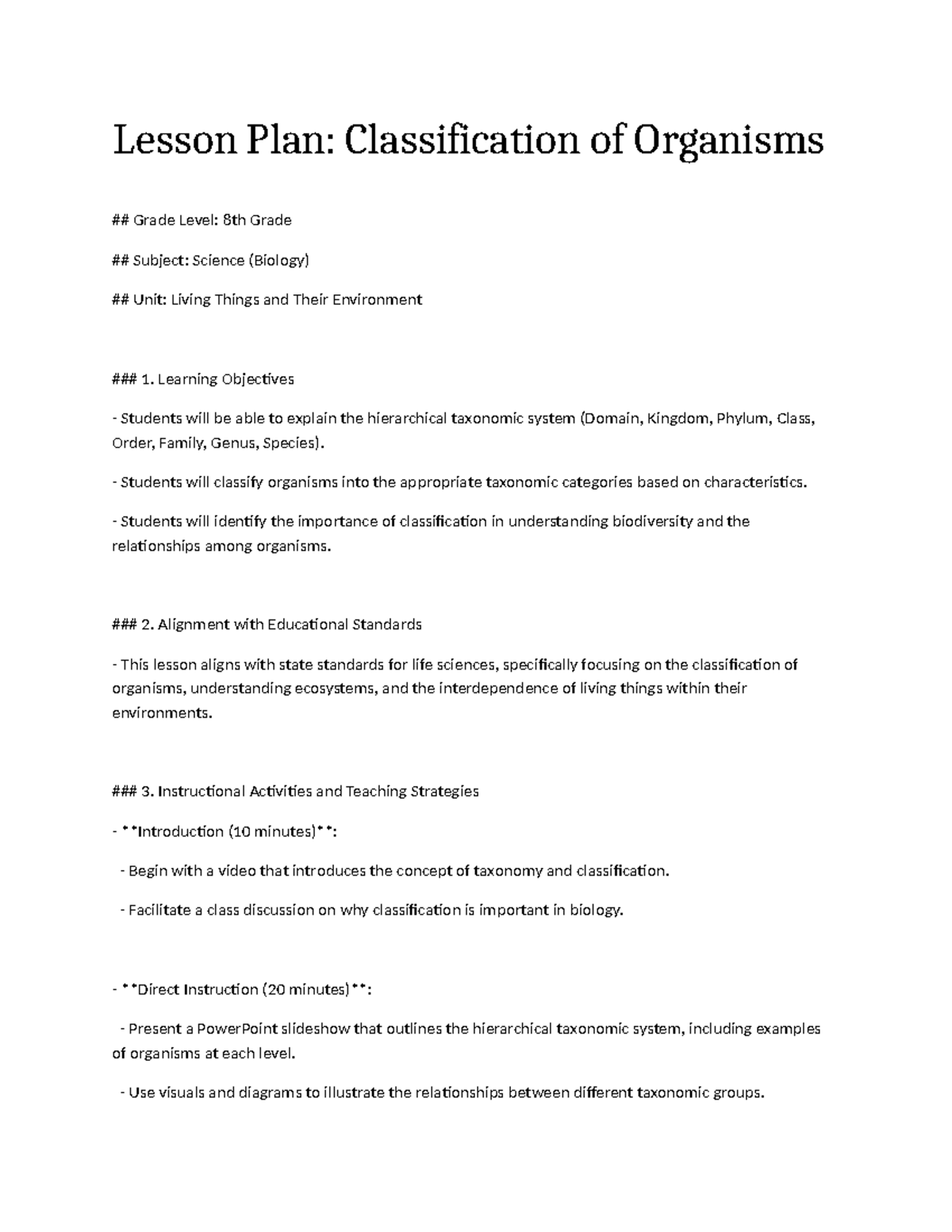 Lesson Plan G8 QTR4 - Summary Management Science - Lesson Plan ...