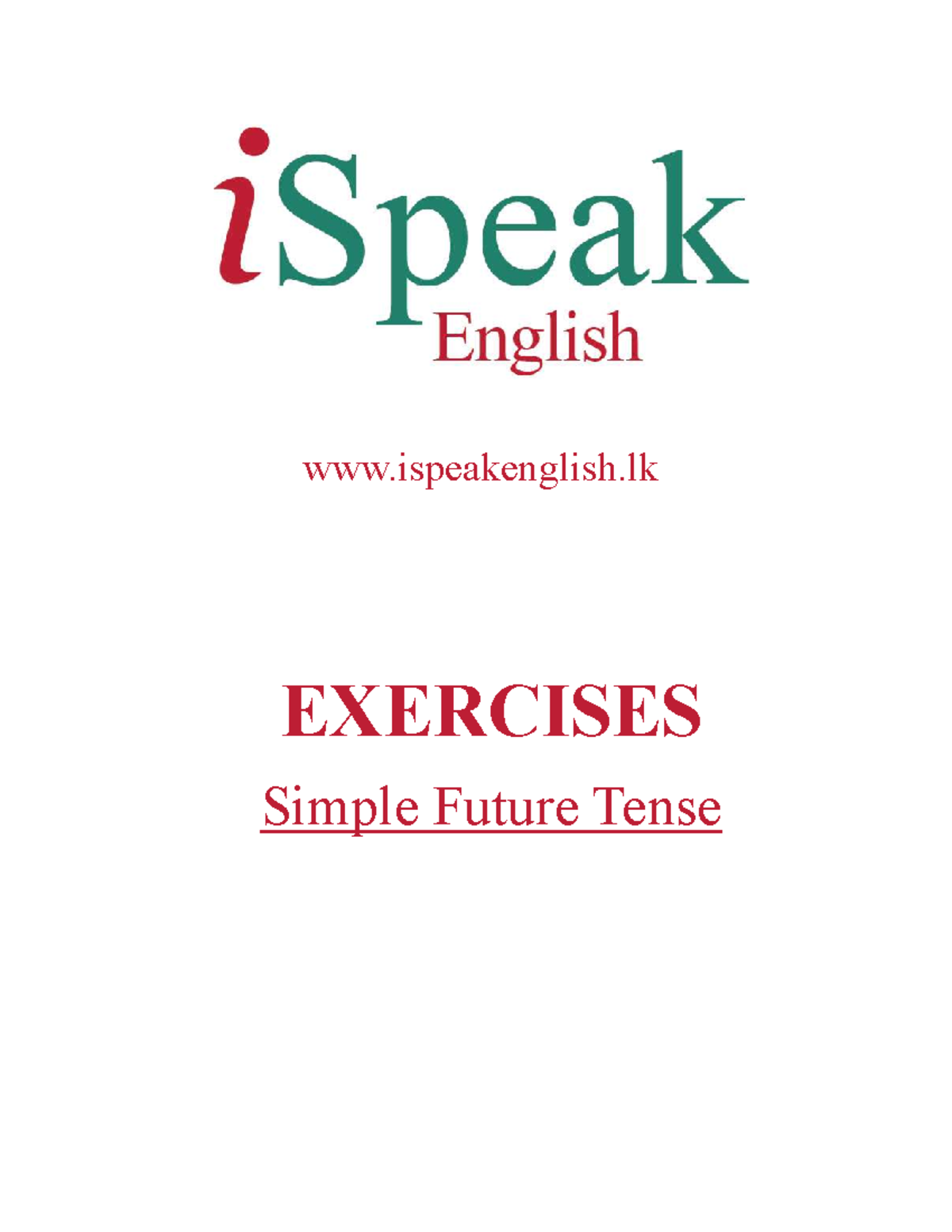 Exercises on Simple Future Tense - Task 1 & 2 - Studocu