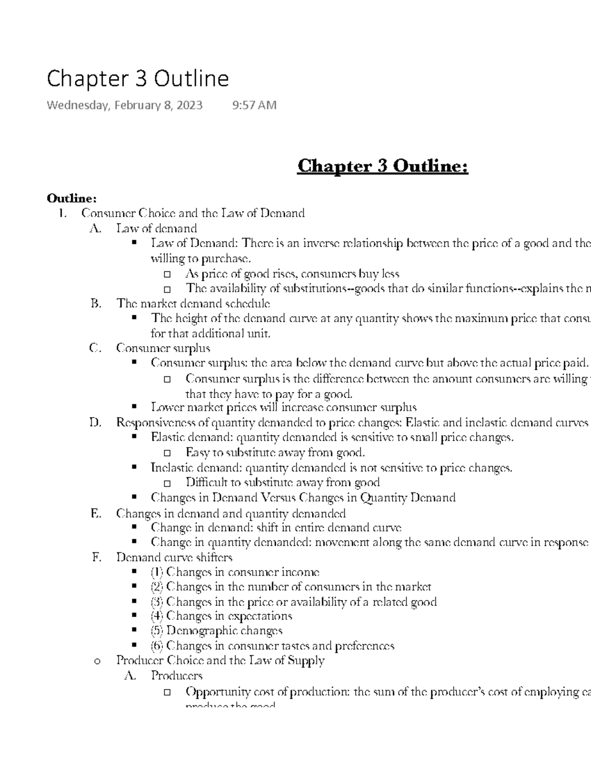 Chapter 3 Outline | Principles of Economics - Chapter 3 Outline ...