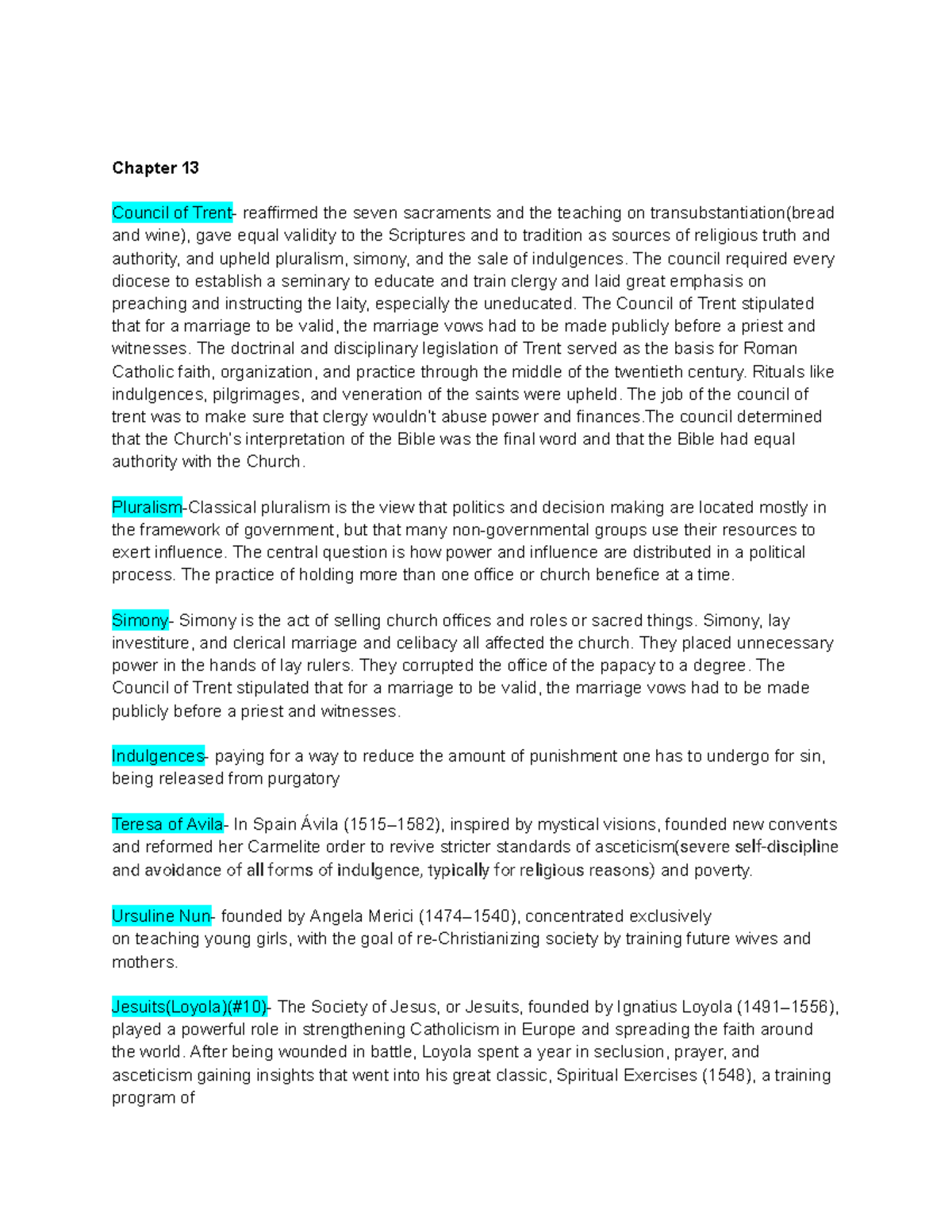 AP Euro - Detailed Notes on Chapters 13 & 14 - Studocu