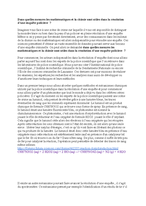 Formulaire DE Chimie - Unité Formule Application Quantité de matière n ...