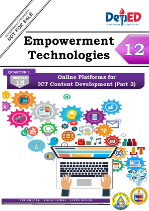 ICT 7 Module - TLE – ICT 7 Lesson 1: Sectors of ICT, Its Career and ...
