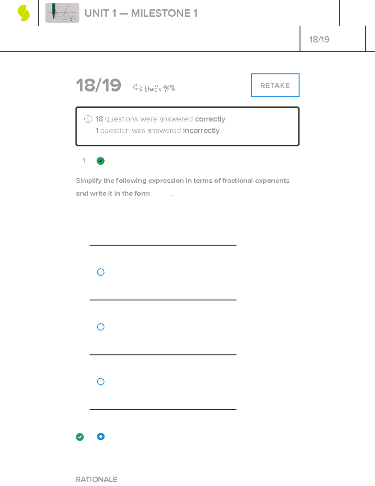 Math 110 Unit 1 Milestone 1: Simplifying Expressions & Operations - Studocu