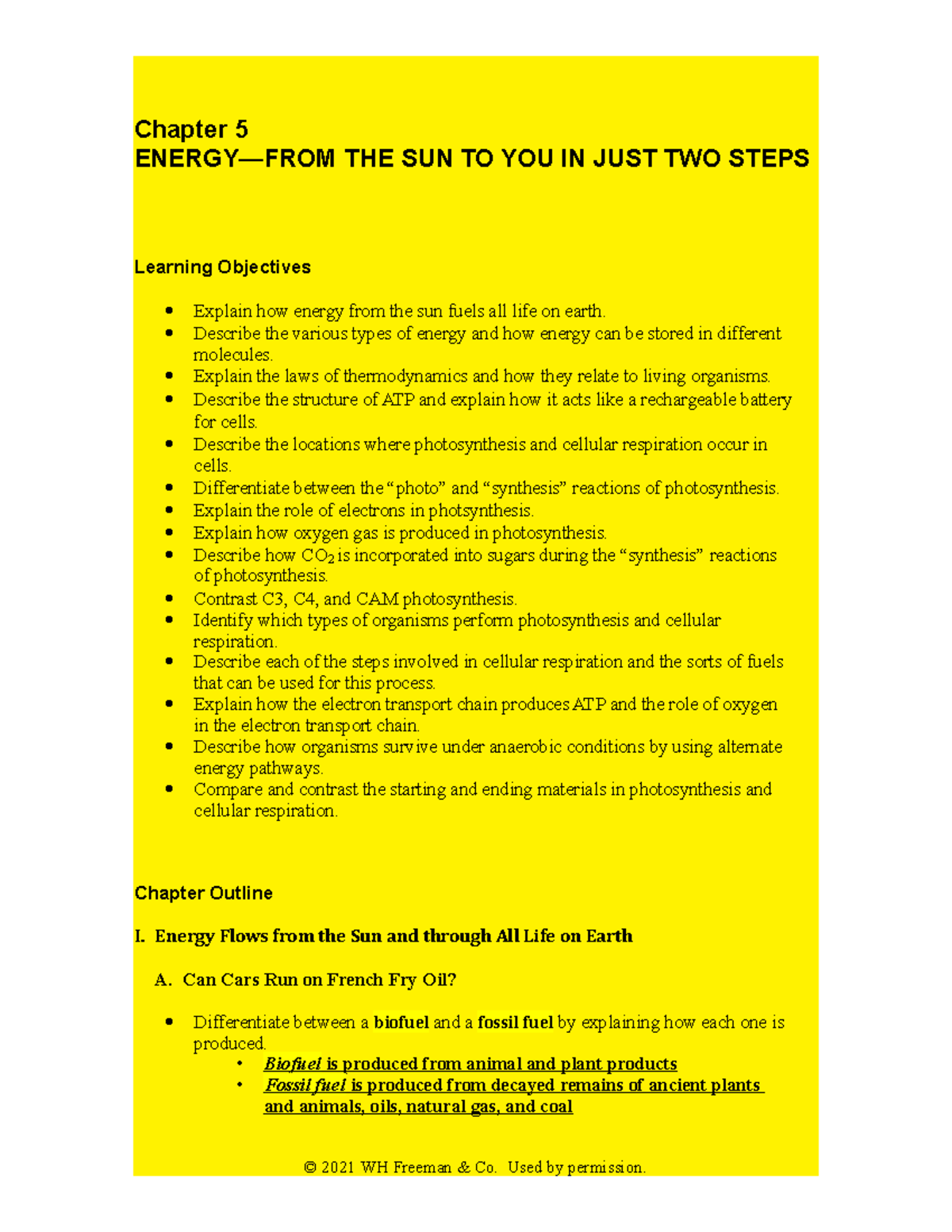 Chapter 5-Energy -from the sun to you in just two steps Success Guide ...