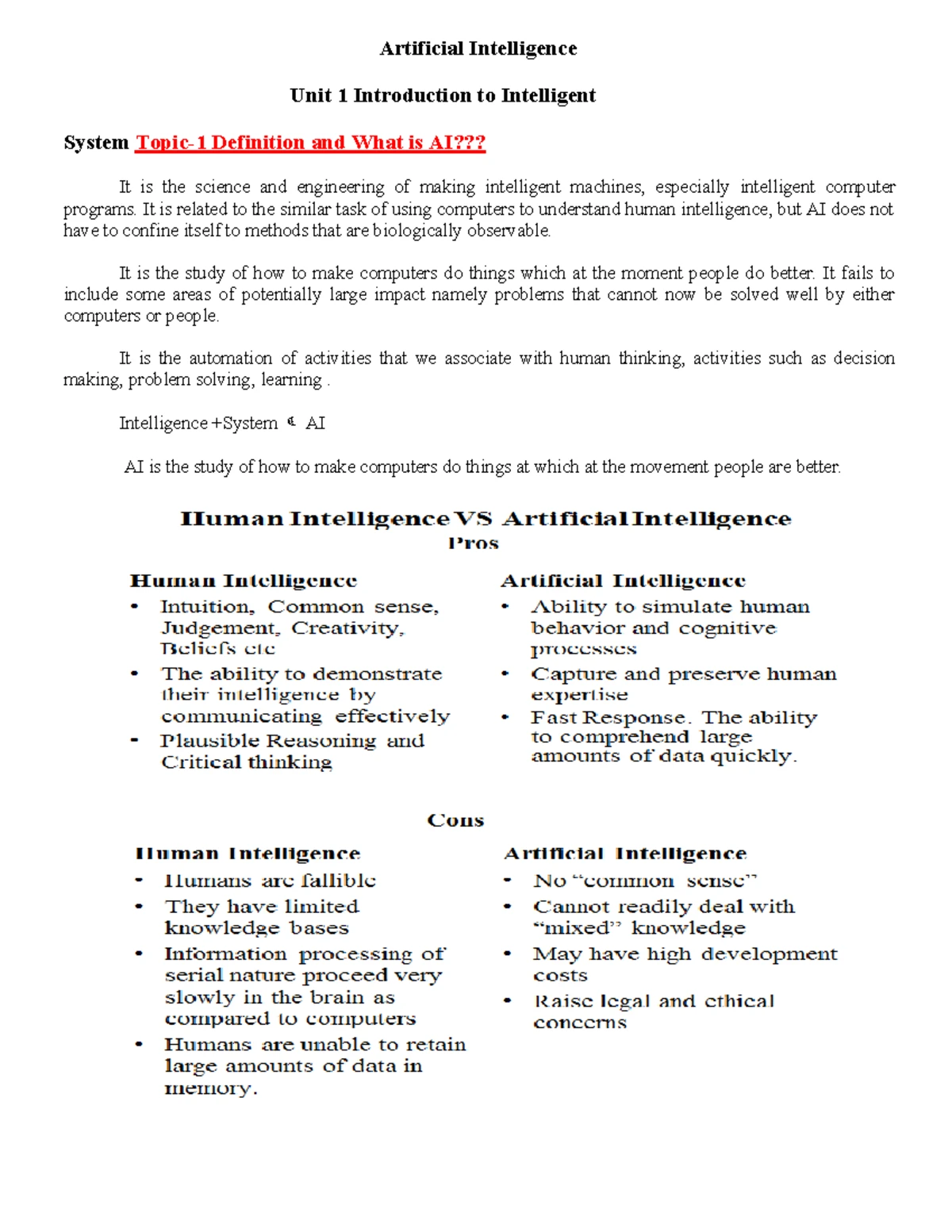 AI - UNIT-2 - Problem Solving: State-Space Search Techniques - Studocu