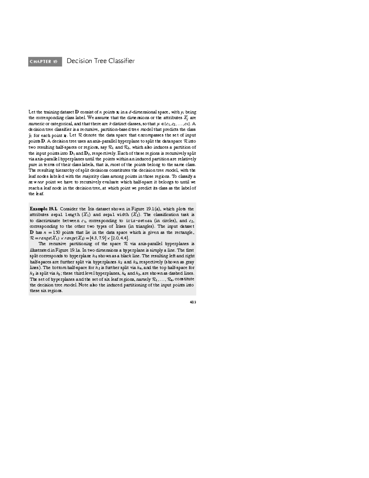 Chapter 19: Decision Tree Classifier in Data Mining and ML - Studocu