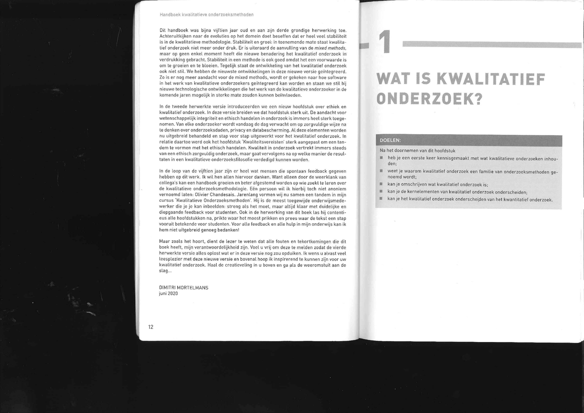 Handboek Kwalitatieve Onderzoeksmethoden: Hoofdstuk 1 Overzicht - Studocu