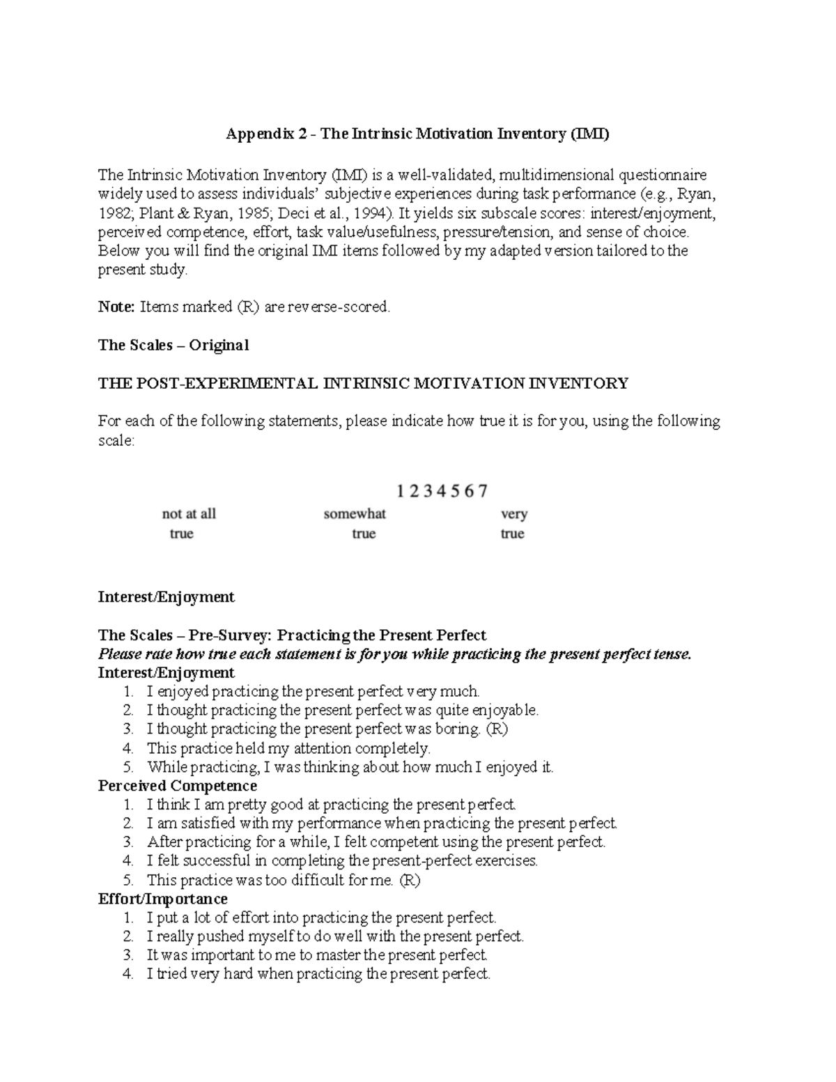 IMI Survey for Practicing the Present Perfect Tense - Studocu