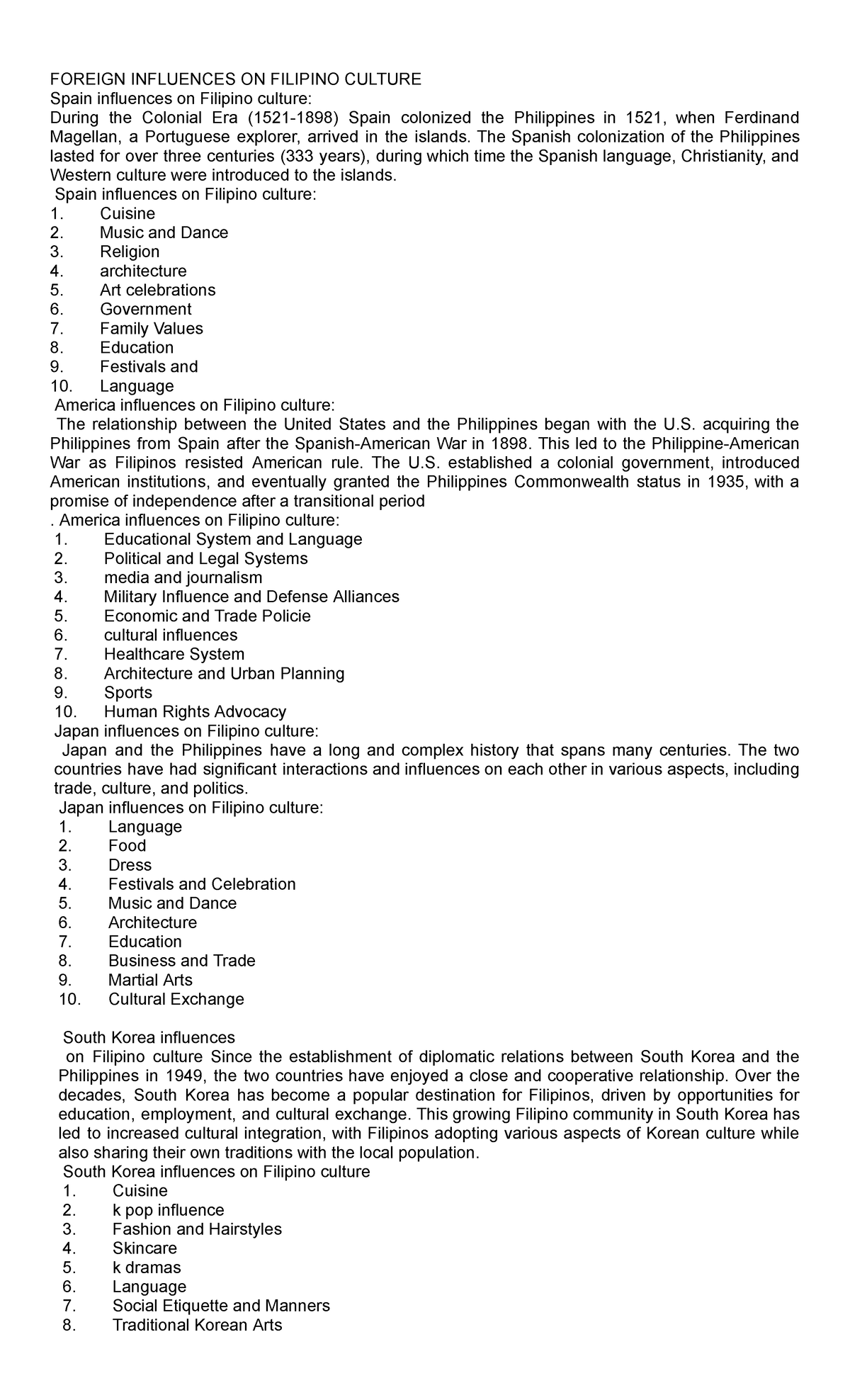 Foreign Influence - LESSON 1& 1.2 - FOREIGN INFLUENCES ON FILIPINO ...