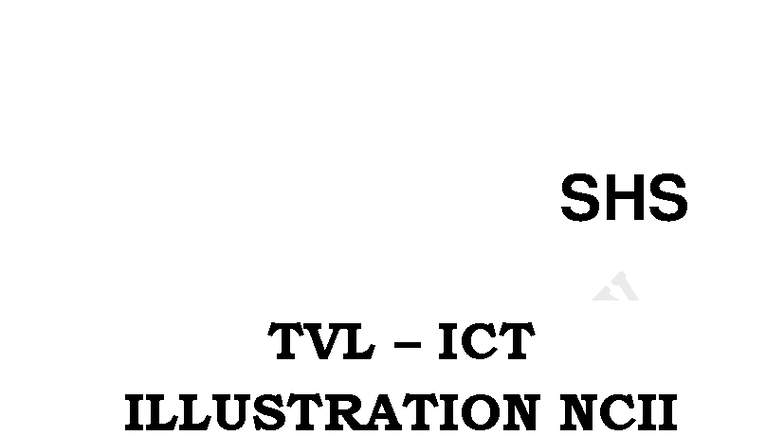 TVL ICT Illustration NCII Q3 Mod-4: Drawing Basic Human Figures - Studocu
