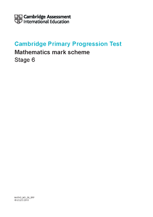 [Solved] types test in cambridge primary checkpoint - Cambridge Primary ...