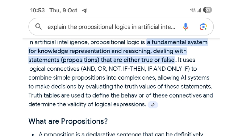 Unit 3: Propositional Logic in Artificial Intelligence - Studocu