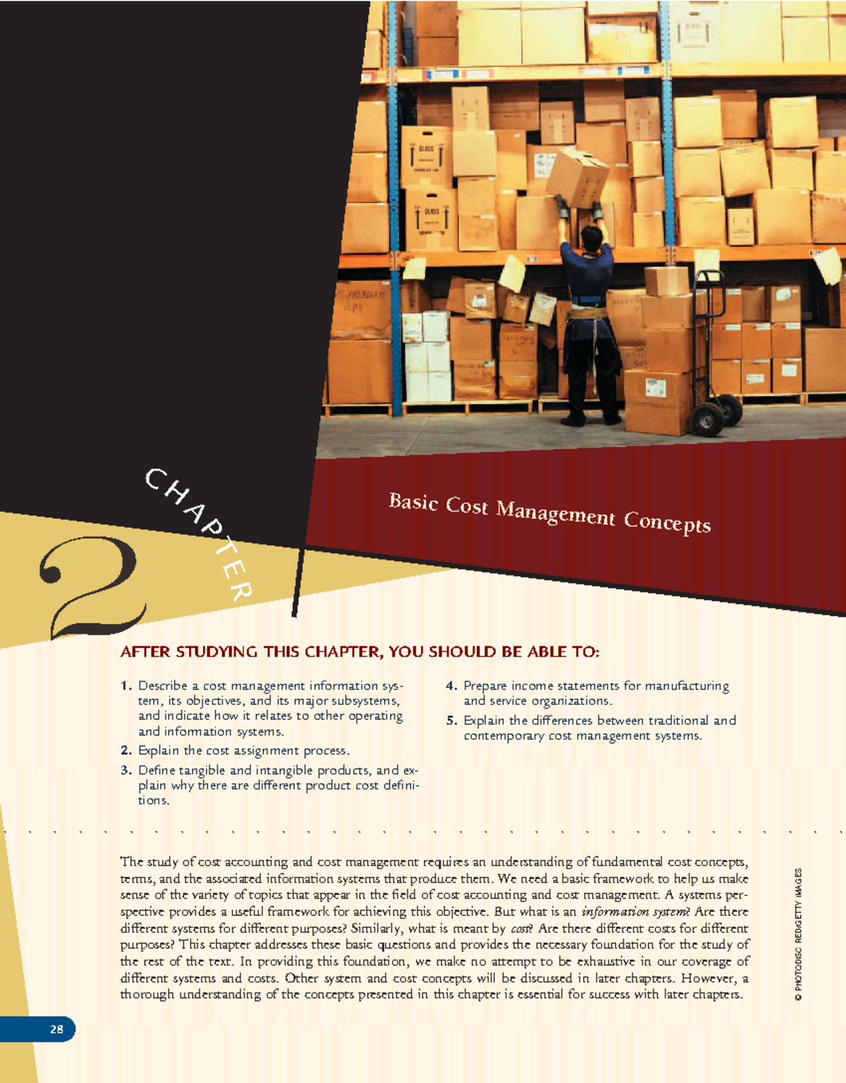 3. Chapter 2 - Basic Cost Management Concepts - 28 ####### Basic Cost ...