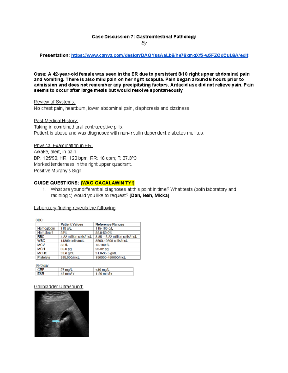 Case Discussion 7 Gastrointestinal Pathology - Case Discussion 7 ...