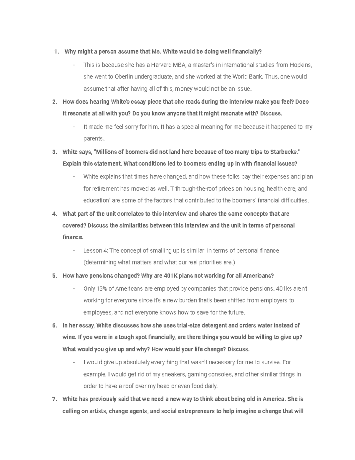 Unit 1: Financial Literacy Lab - Insights on Personal Finance Crisis ...