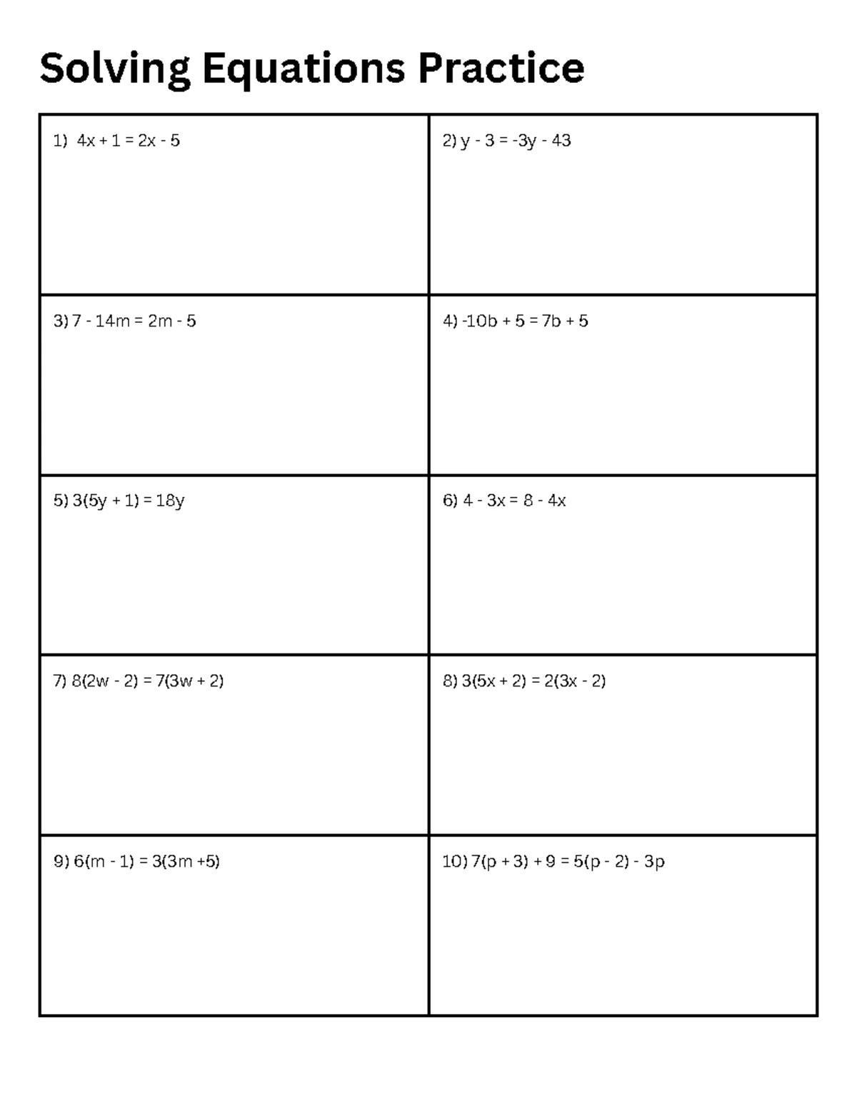 Absolute Value Equations Practice - Math 101 Review - Studocu