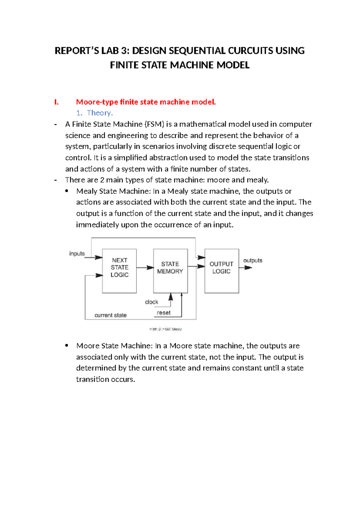 LAB 3: DESIGN SEQUENTIAL CIRCUITS WITH FSM & SRAM - Studocu