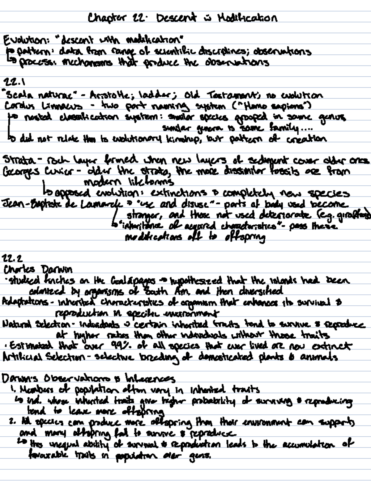 Chapter 22: Descent with Modification - Evolutionary Mechanisms ...