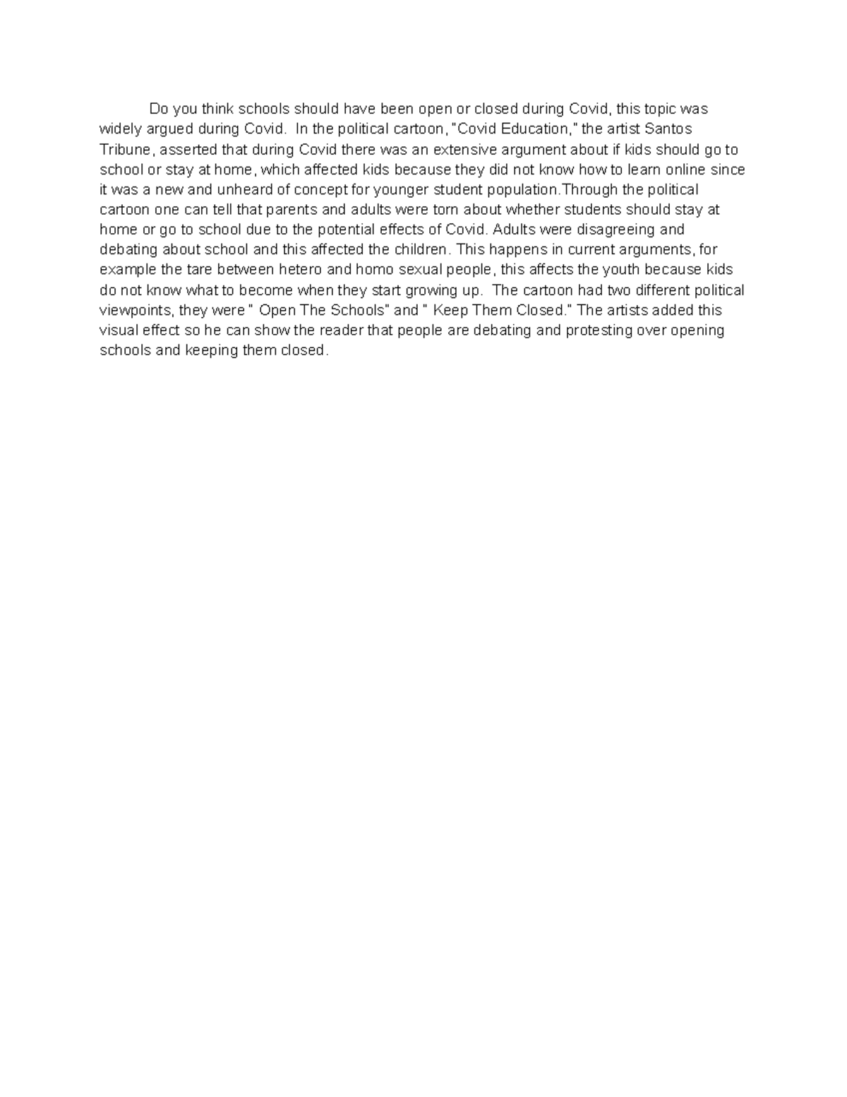 CEAA Paragraph: Visual Rhetoric on School Closure Debate During Covid ...