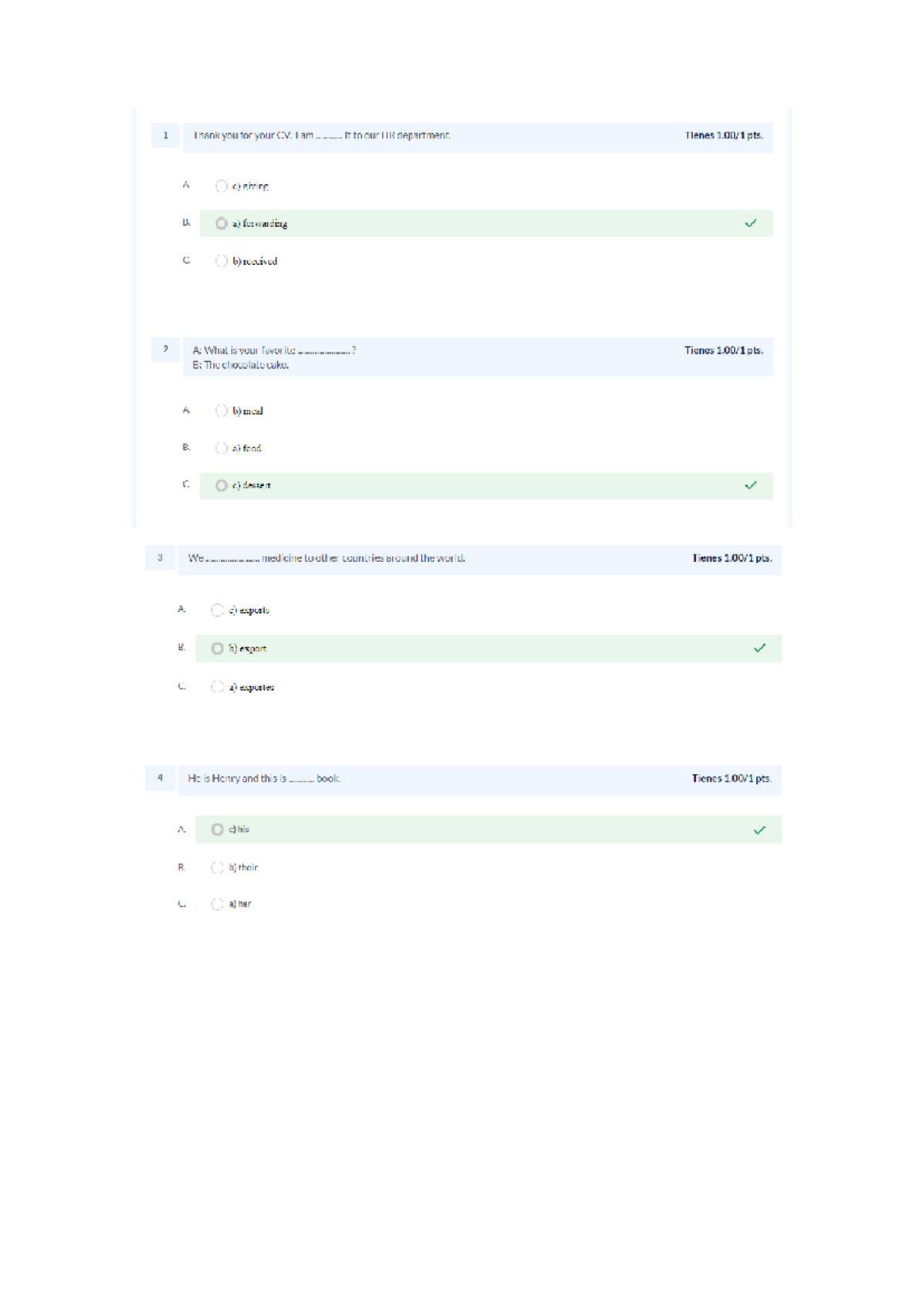 PC1 Parte 1 Elementary - PC1 Exam Answer Key and Guidance - Studocu