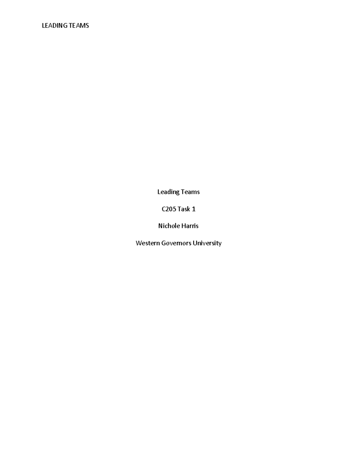 C205 Task 1 - Analyzing Professional Team Dynamics and Development ...