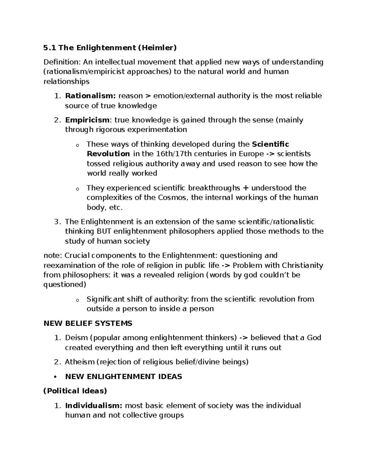 5.1 The Enlightenment: Key Concepts and Impacts from Heimler's Video ...