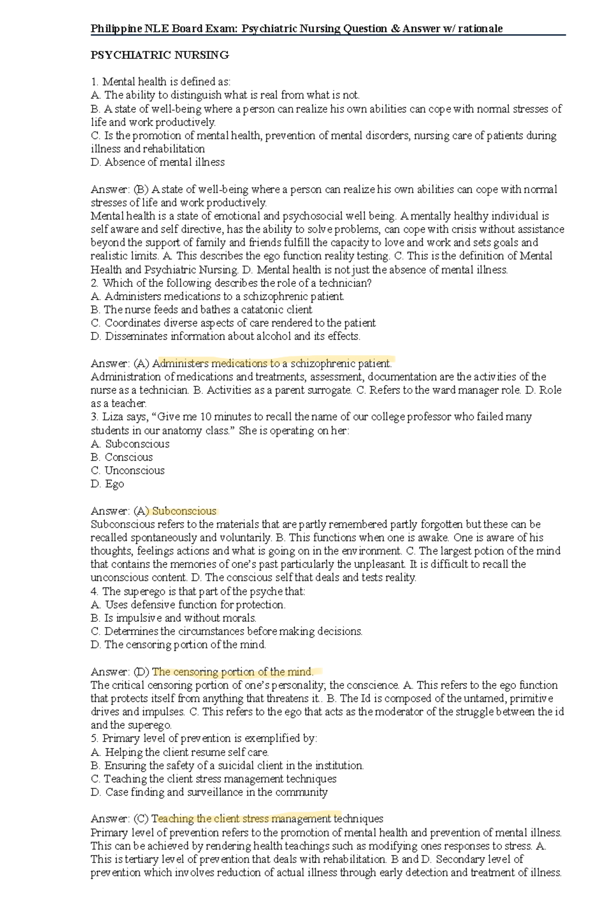 Psych%20Boards-1%20 - N/a - Philippine NLE Board Exam: Psychiatric ...