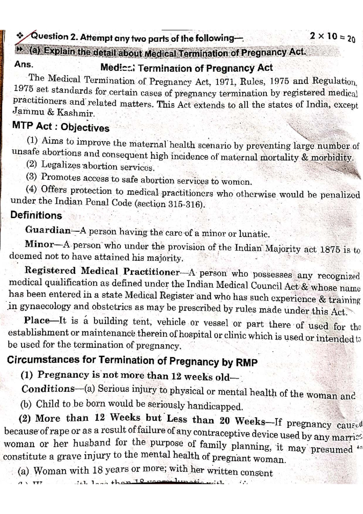 Pharmaceutical Jurisprudence (B. Pharm Sem V) Important Questions ...