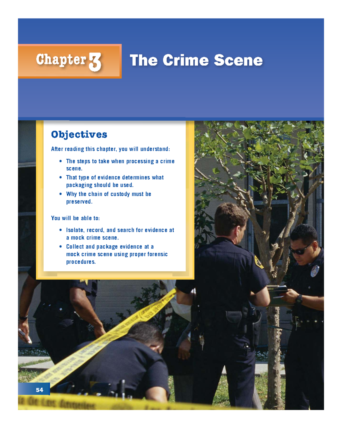 03-KH00116 Chapter 3: Crime Scene Processing Lecture Notes - Studocu