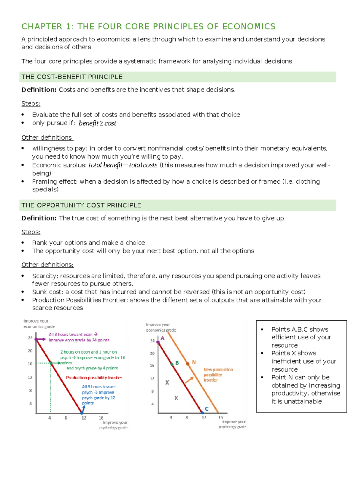 ECC101: Chapter 1 - Understanding the Core Principles of Economics ...