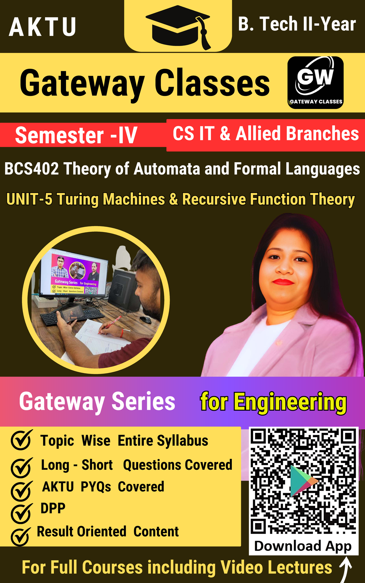 AKTU BCS402 Theory of Automata and Formal Languages combined notes ...