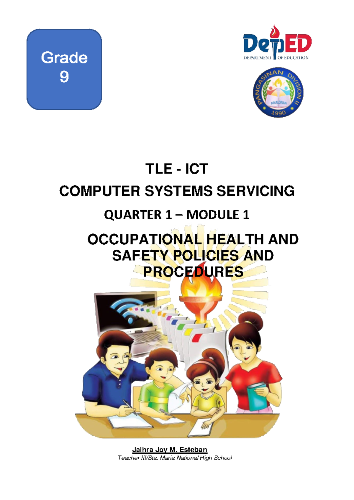 Revised Q1 Module-1: OHS Policies & Procedures in TLE-ICT CSS9 - Studocu