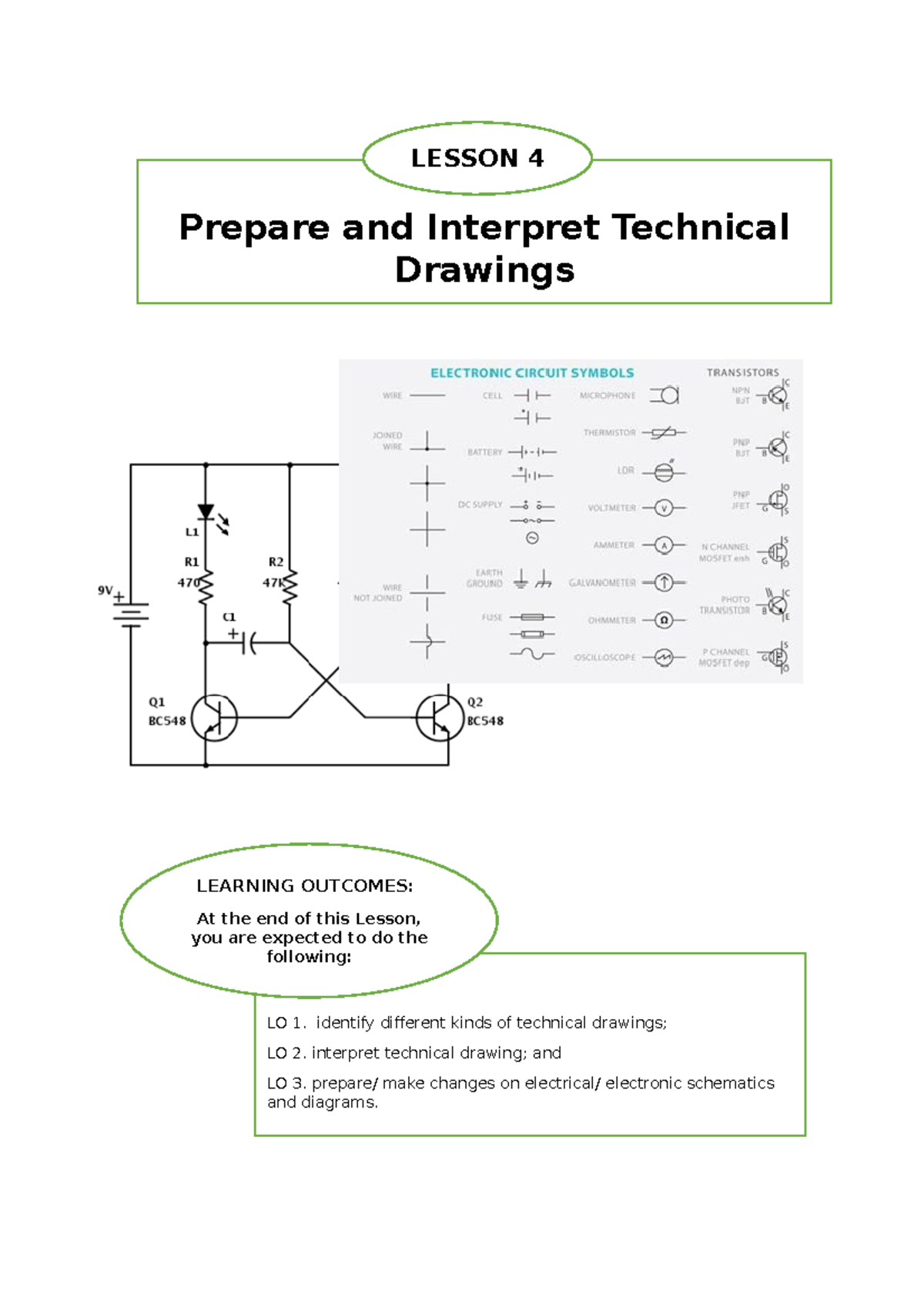 Lesson 4: Interpreting Technical Drawings in Electrical Engineering - Studocu