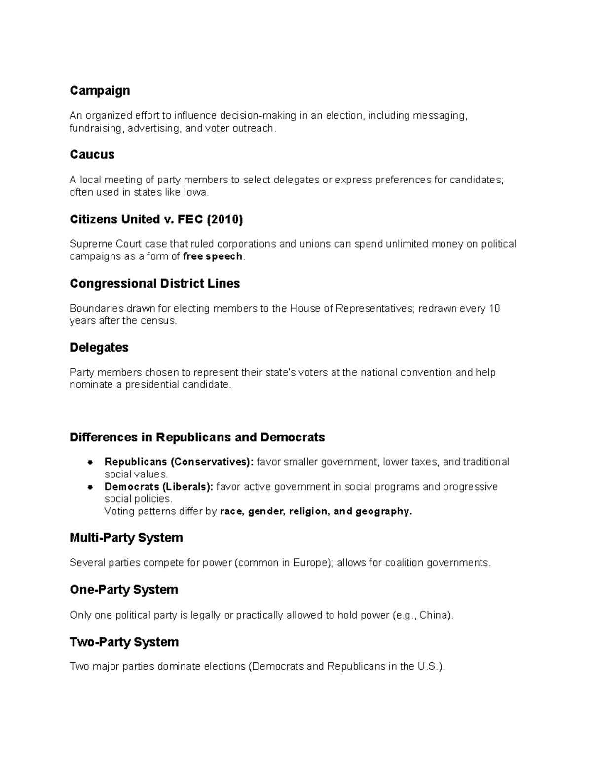 U.S. Political Systems (POL101): Voting Rights, Campaign Strategies ...