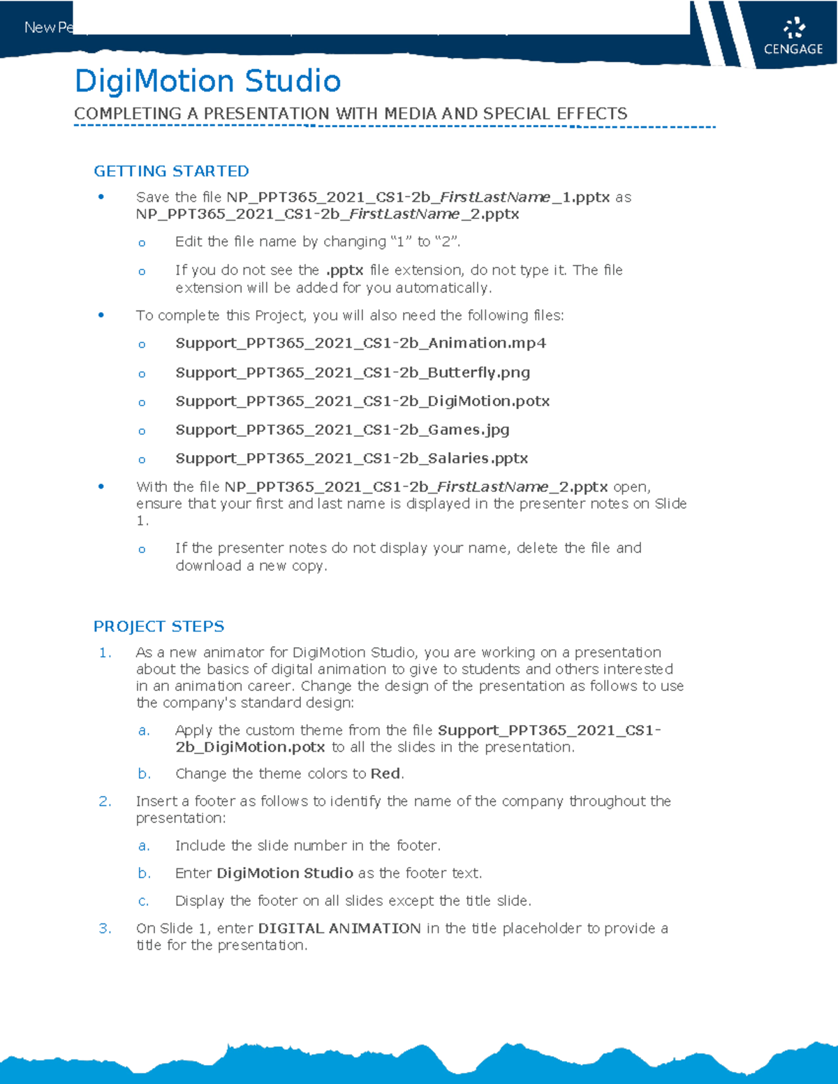 DigiMotion Studio Project Instructions: NP_PPT365_2021_CS1-2b - Studocu