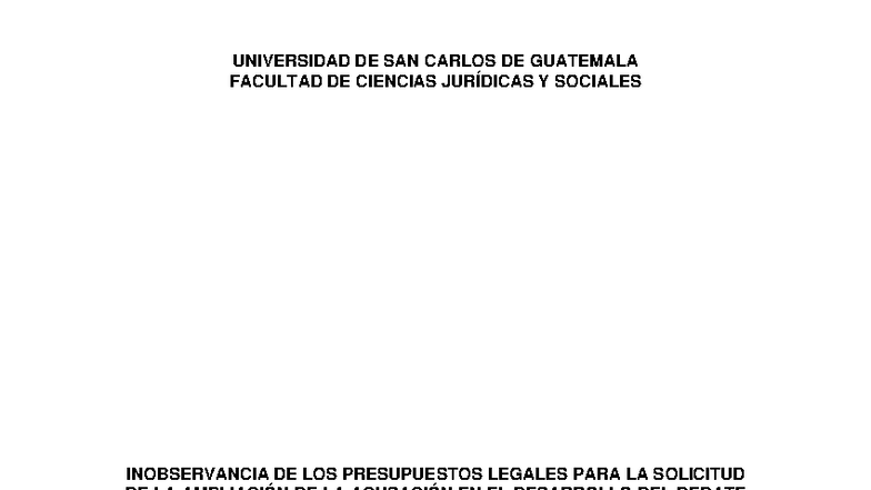 Tesis sobre la Ampliación de la Acusación en el Proceso Penal - USAC ...