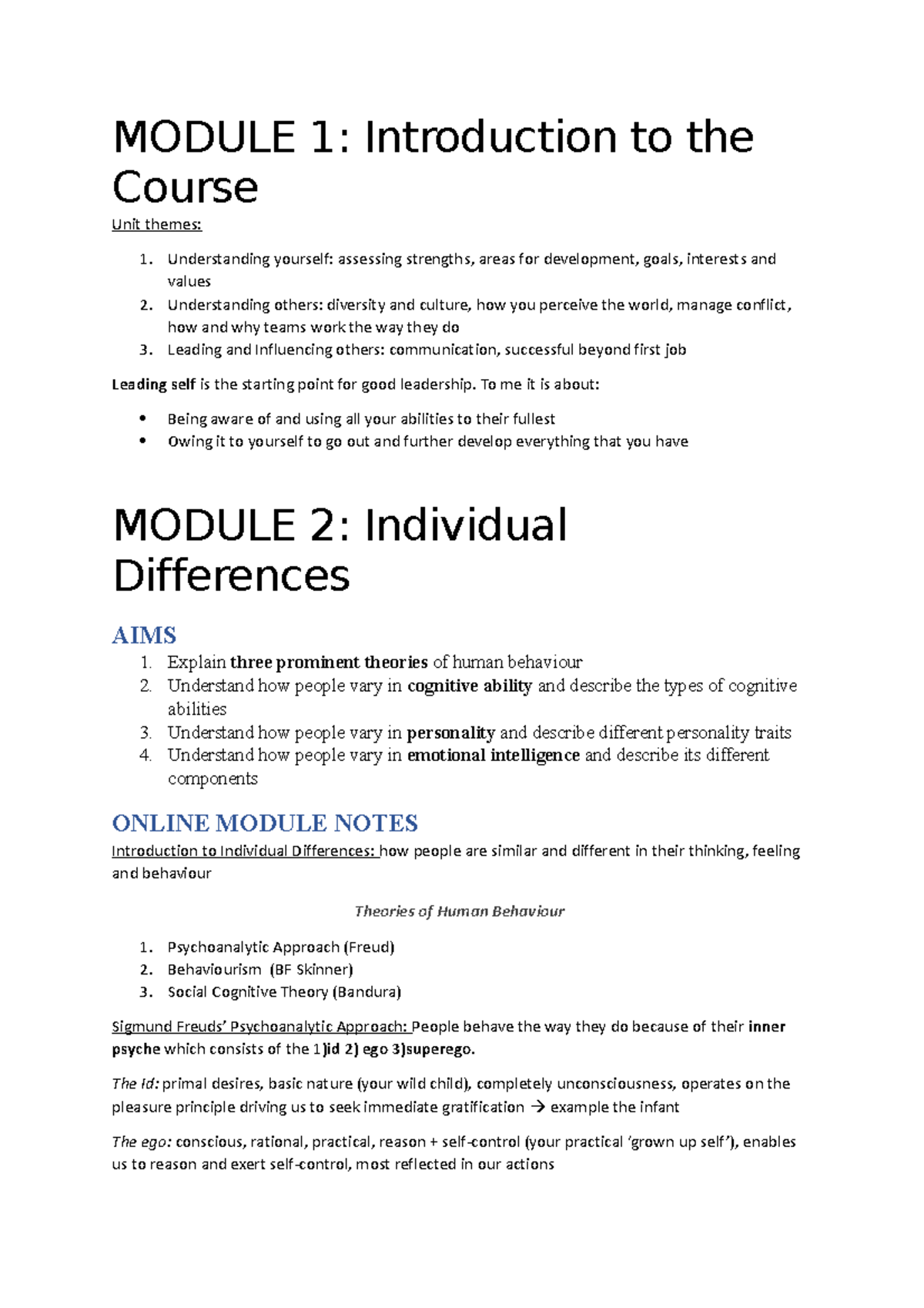 Buss2000 online module notes - MODULE 1: Introduction to the Course ...