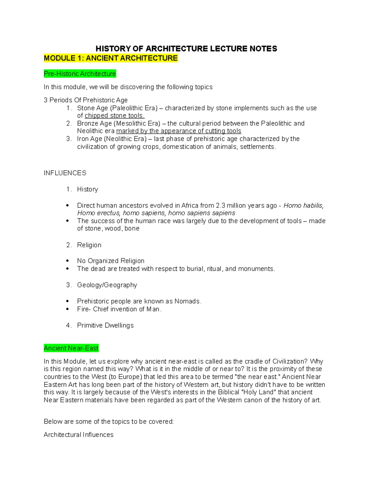 TOA 1 Module 1-2 - notes - 1: Introduction to Theory of Architecture By ...