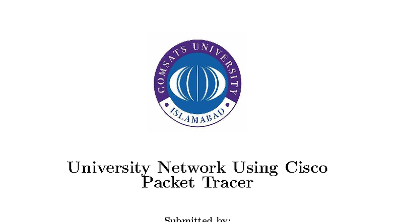 University Network Design Project Using Cisco Packet Tracer - DCCN ...