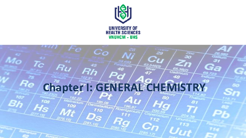 Chapter 1: General Chemistry Overview and Atomic Structure - Studocu