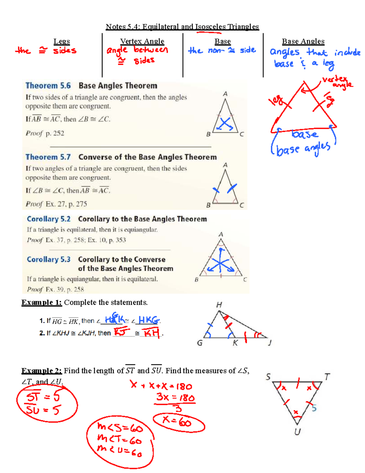 Notes 5.4 Equilateral and Isosceles Triangles Filled - CHE 107 - Notes ...