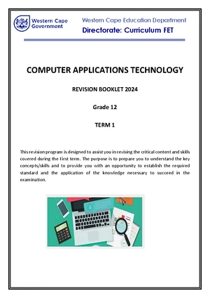 CAT Grade 12 Revision Term 1 2024 - Western Cape Education Department ...