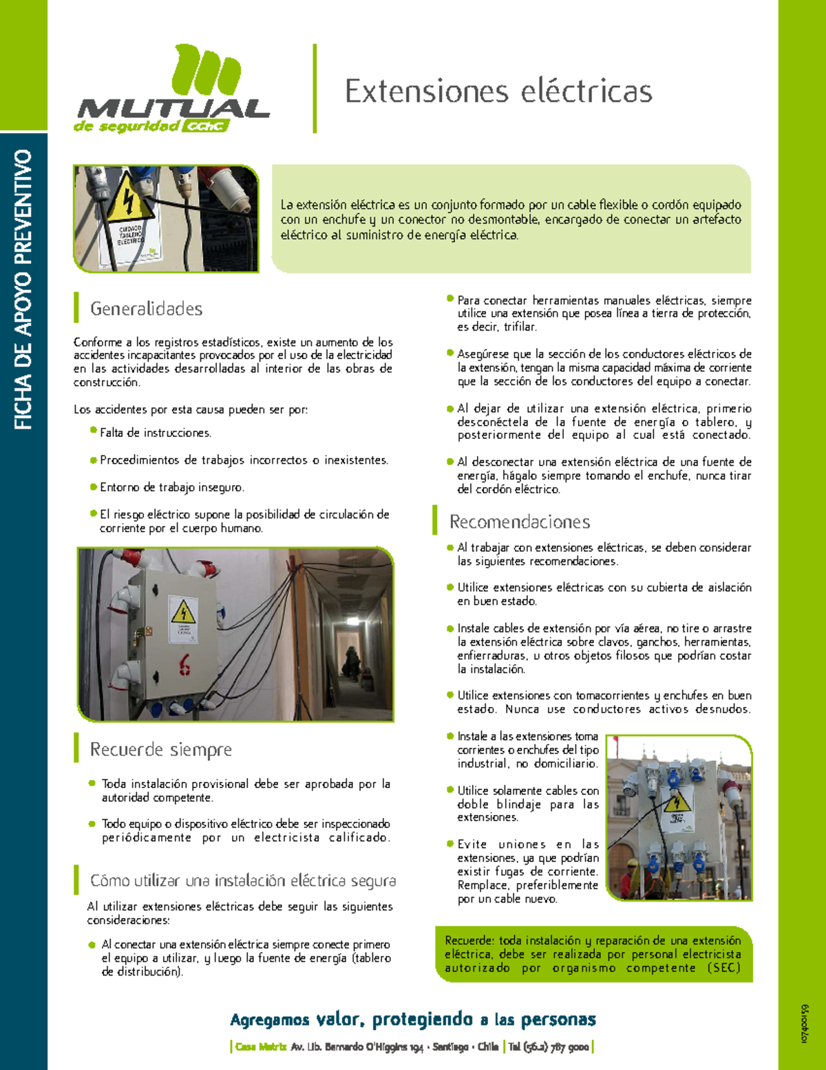 Extensiones Eléctricas: Precauciones y Recomendaciones DE 5 MIN - Studocu