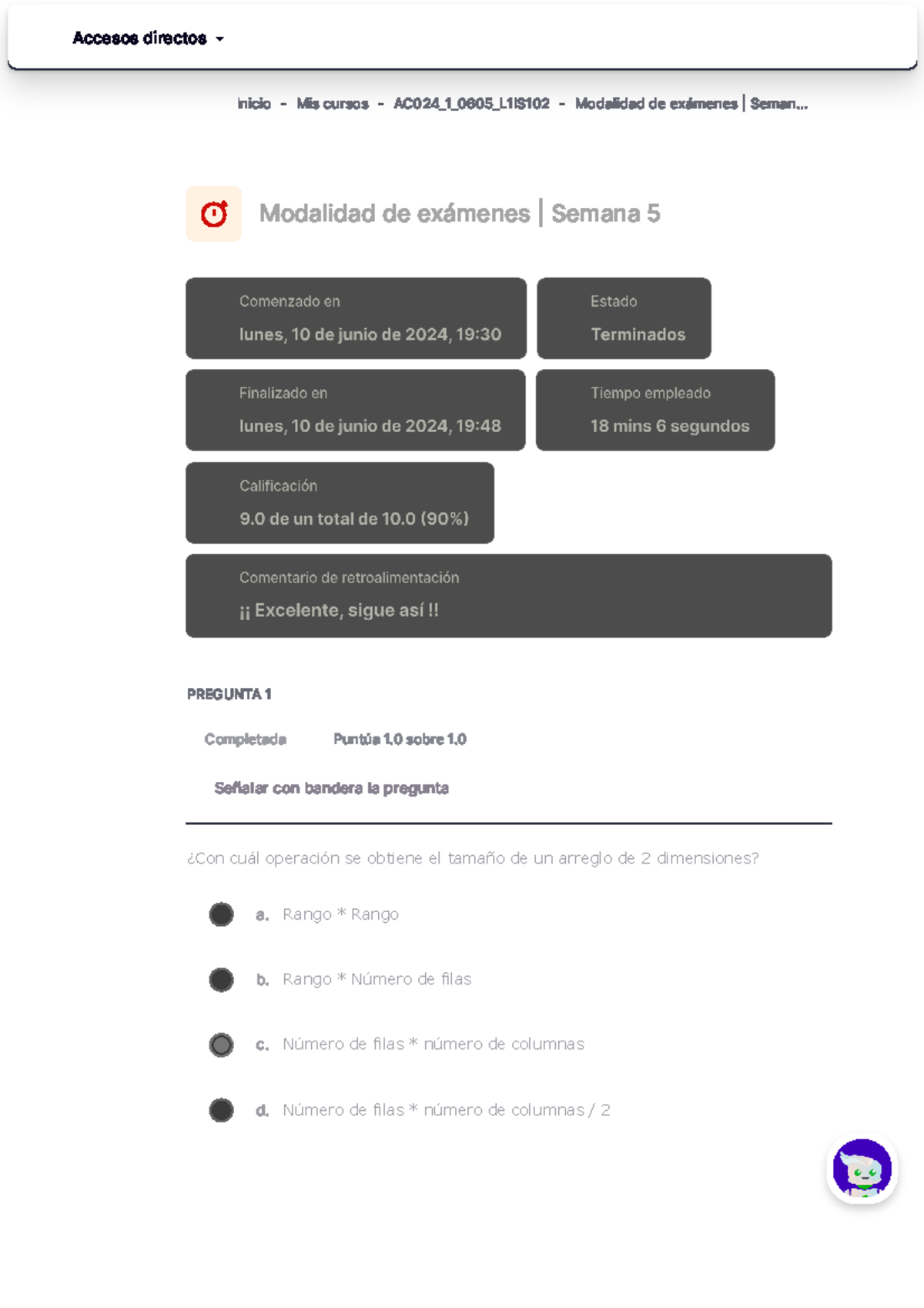 Revisión de Modalidad de Exámenes - Semana 5: Preguntas y Respuestas - Studocu