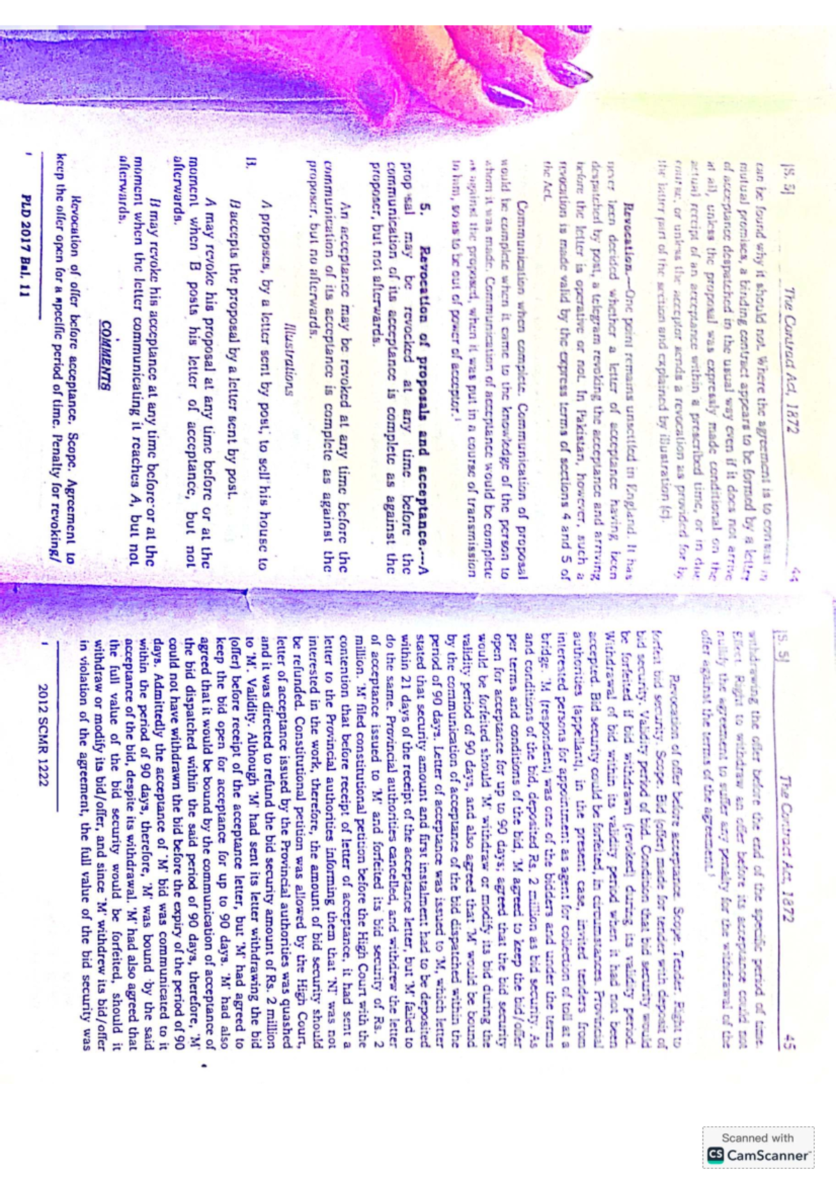 IS, 51 The Contract Act, 1872: Revocation of Offers and Acceptance ...