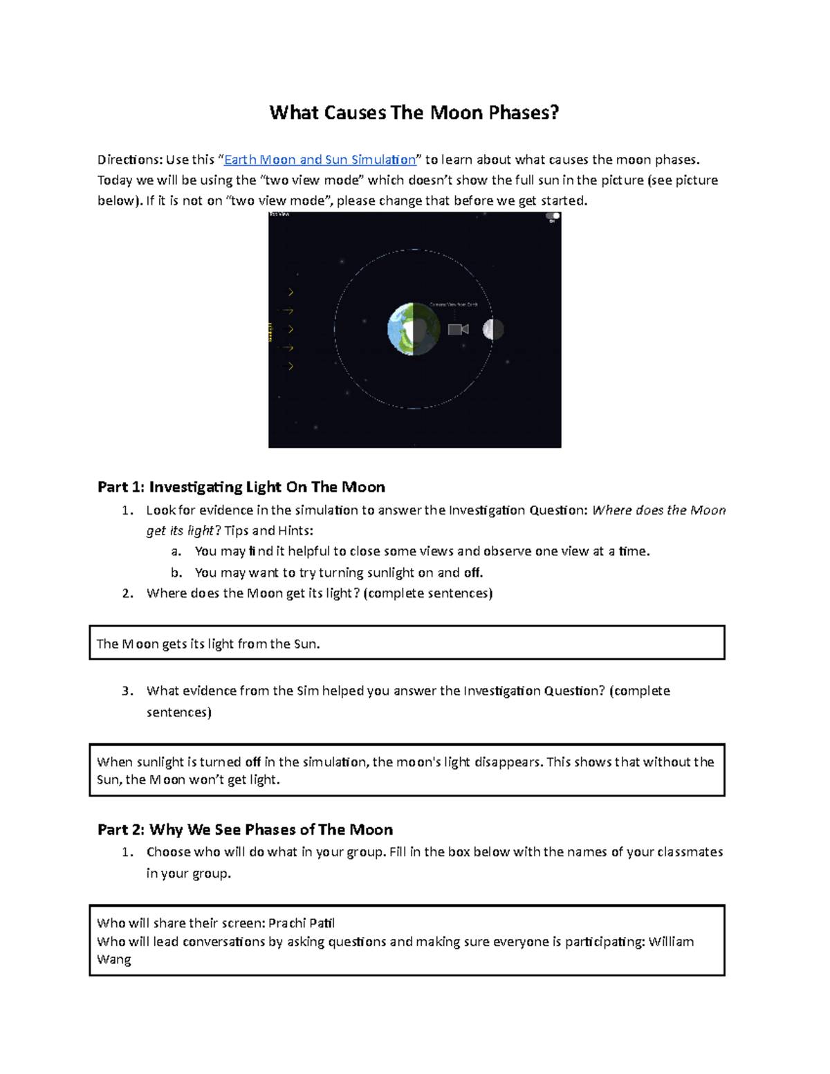 Moon Phases Exploration: Honors Study Guide (Earth, Moon & Sun) - Studocu