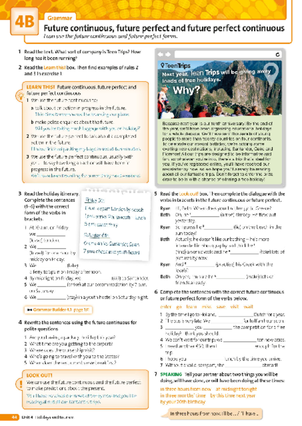 B13 - Elearning - Unit 4BD - Future Tenses in Grammar - Studocu