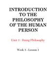 Quiz: Introduction TO Philosophy OF THE Human Person - UNIT 1 ...