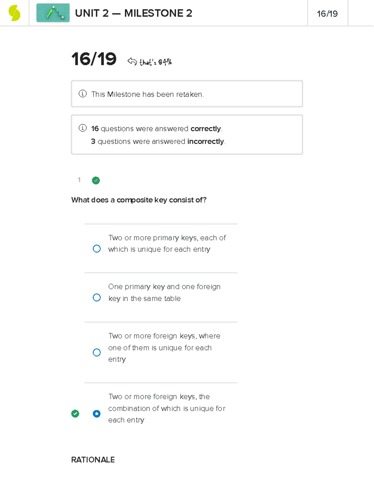 Sophia CS101 Intro to Relational Databases Milestone 2 Review - Studocu